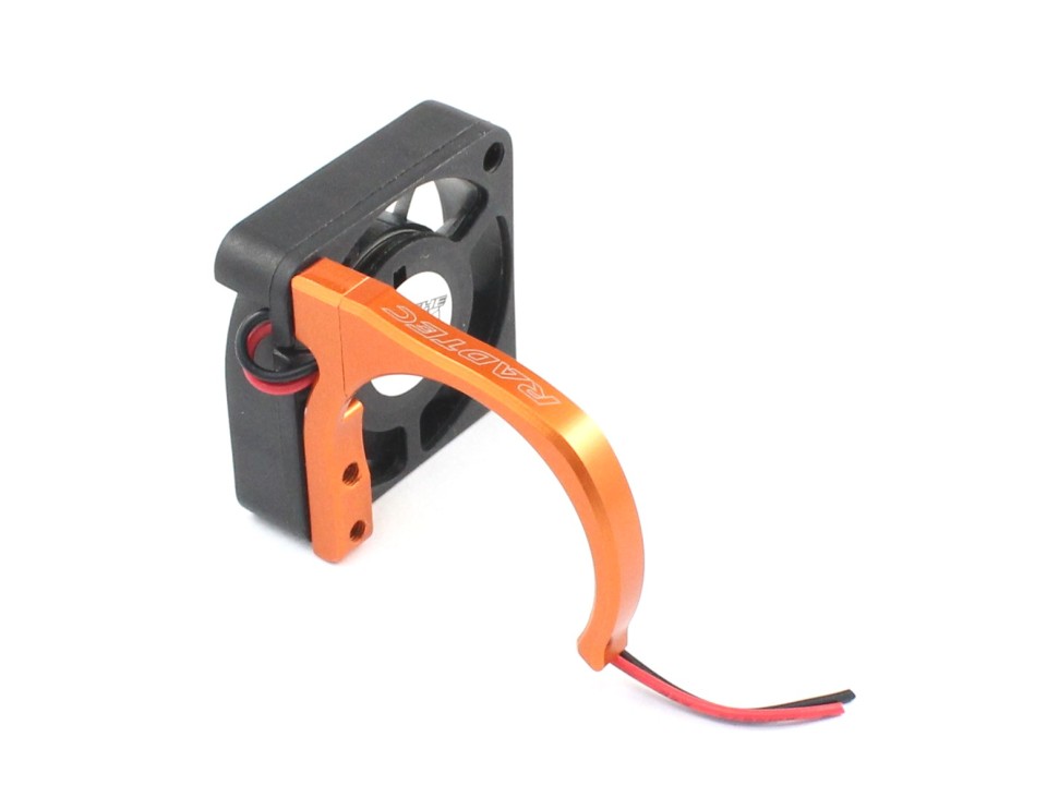 Radtec - 30mm & 40mm Aluminum Motor Cooling Fan Mount, Black (MA-10001)